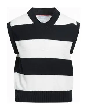 Thom Browne Striped Knitted Sleeveless Sweater