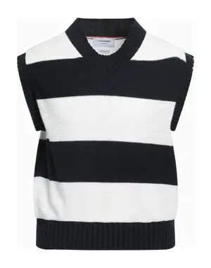 Thom Browne Striped Knitted Sleeveless Sweater