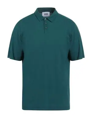 Alpha Studio Polo Shirt Size Cotton, Elastane - Green