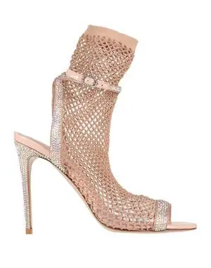 LE SILLA Embellished Stiletto Sandals - Beige
