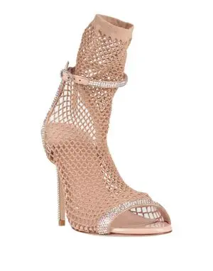 LE SILLA Embellished Stiletto Sandals - Beige