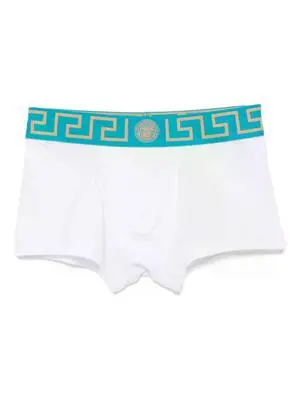 Versace Greca Border Briefs - White
