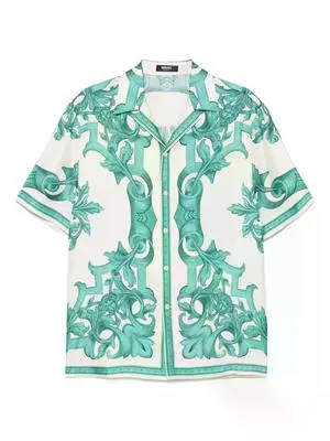 Versace Graphic-printed Shirt - Green