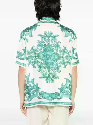 Versace Graphic-printed Shirt - Green