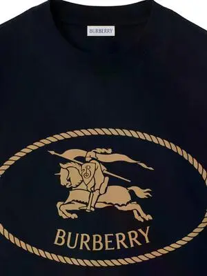 Burberry Knight Stamp Cotton T-shirt - Blue