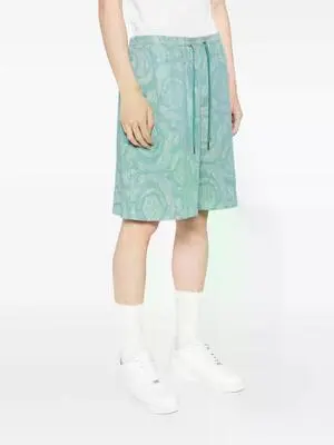 Versace Barocco Chambray Shorts