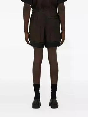 FERRAGAMO Monogram Bermuda Shorts - Brown