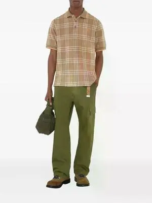 Burberry Checked Cotton Polo Shirt
