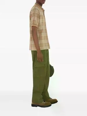 Burberry Checked Cotton Polo Shirt