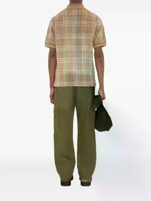Burberry Checked Cotton Polo Shirt