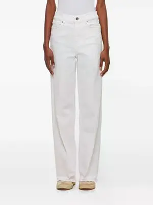 FRAME Le Slim Palazzo Jeans - White