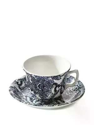 Ralph Lauren X Burleigh Patterned Tea Cup - Blue