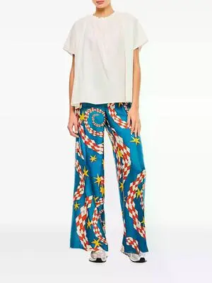 Alberto Biani Graphic-print Trousers