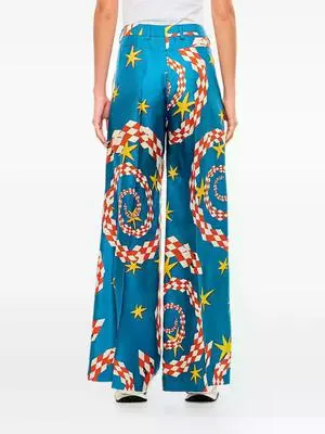 Alberto Biani Graphic-print Trousers