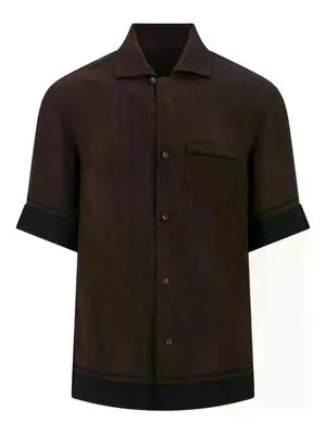 FERRAGAMO Monogram Short Sleeve Shirts