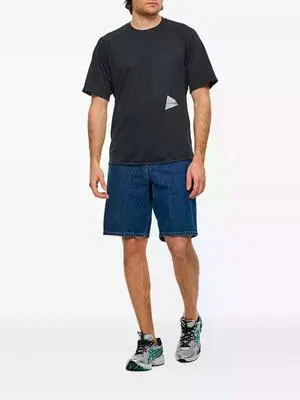 AND WANDER Logo-print T-shirt
