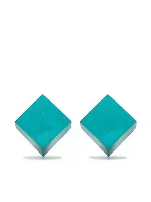 MONIES Geometric Clip-on Earrings - Blue