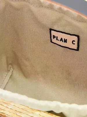 Plan C Woven Raffia Tote Bag
