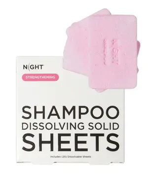 NIGHT Mess Free Shampoo Sheets - Pink