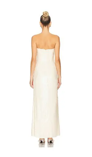 SIMONMILLER Sculpty Strapless Sequin Dress - Bone