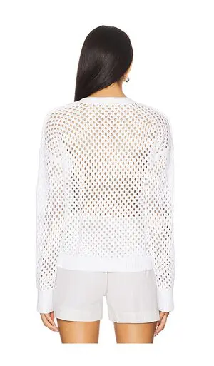 Autumn Cashmere Solid Mesh Cardigan