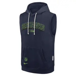 Nike Seattle Seahawks Sideline Dri-fit Nfl Sleeveless Pullover Hoodie