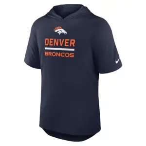 Nike Denver Broncos Dri-fit Nfl Hooded T-shirt - Blue