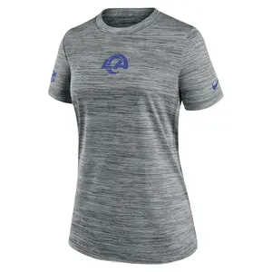 Nike Los Angeles Rams Sideline Team Issue Velocity Dri-fit Nfl T-shirt - Grey