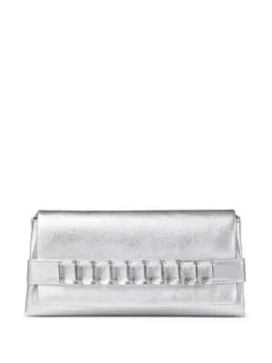 JIMMY CHOO Kya Clutch Bag - Silver