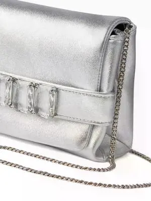 JIMMY CHOO Kya Clutch Bag - Silver
