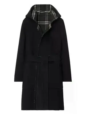 Burberry Reversible Belted Coat - Black
