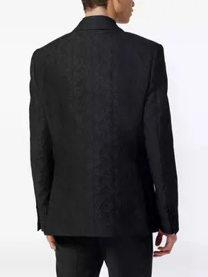 Philipp Plein Skull&bones Jacquard Blazer