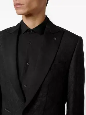 Philipp Plein Skull&bones Jacquard Blazer