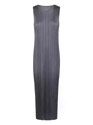 Issey Miyake Plissé-effect Dress - Grey