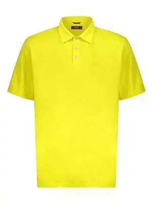 MOORER Pachino Cotton Polo Shirt - Yellow