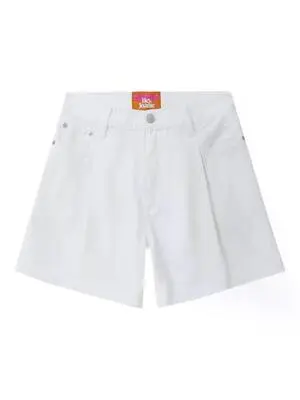 HEY JOANIE Pleated Shorts - White
