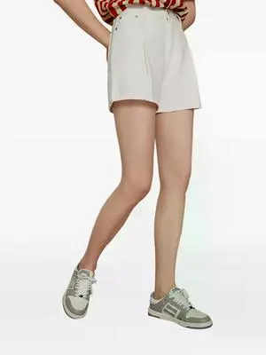 HEY JOANIE Pleated Shorts - White