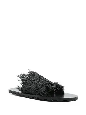 JIL SANDER Raffia Sandals