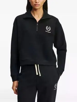 Karl Lagerfeld Zip-up High-neck Sweatshirt