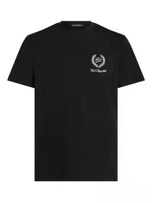 Karl Lagerfeld Embroidered-logo T-shirt
