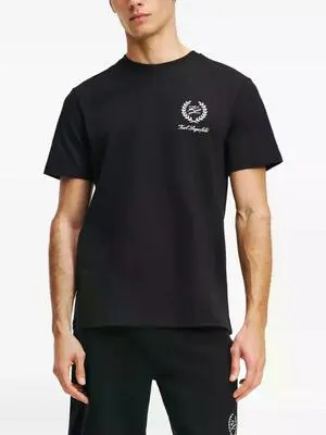 Karl Lagerfeld Embroidered-logo T-shirt