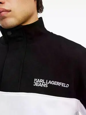 Karl Lagerfeld Colour-block Half-zip Sweatshirt