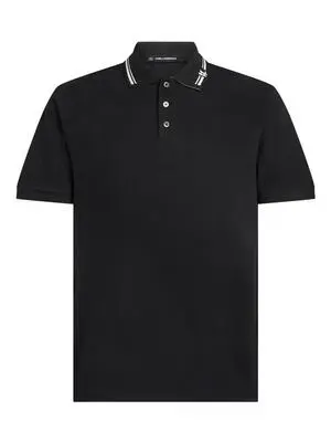Karl Lagerfeld Contrast-trim Polo Shirt