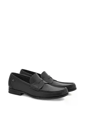 FERRAGAMO Leather Penny Loafers