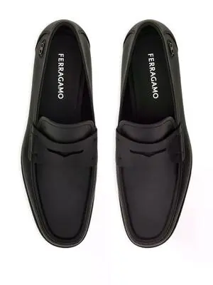 FERRAGAMO Leather Penny Loafers