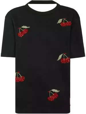 Philipp Plein Cherry-print T-shirt - Black