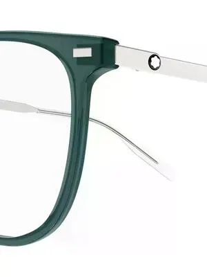 Montblanc Square-frame Eyeglasses - Green