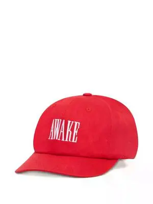 AWAKE NY Logo-embroidered Cap - Red