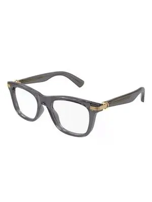 Cartier Transparent-frame Rectangle Glasses - Grey