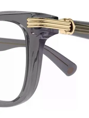 Cartier Transparent-frame Rectangle Glasses - Grey